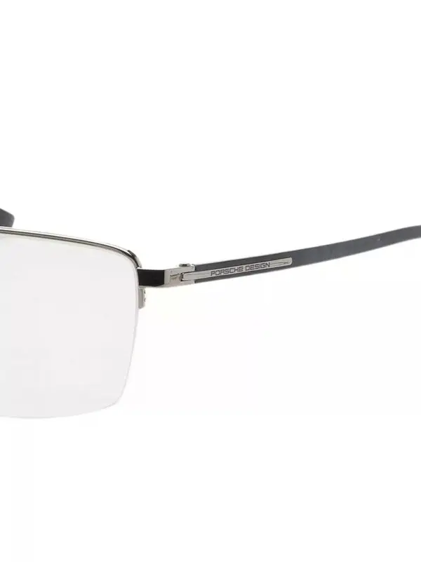 Porsche Design Rectangle-frame Glasses - Silver