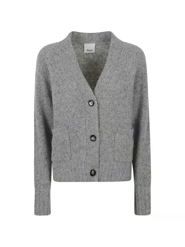 ALLUDE Button-up Cardigan - Grey