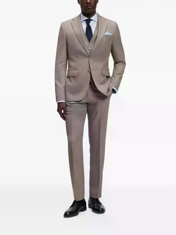BOSS Micro-patterned Spread-collar Shirt