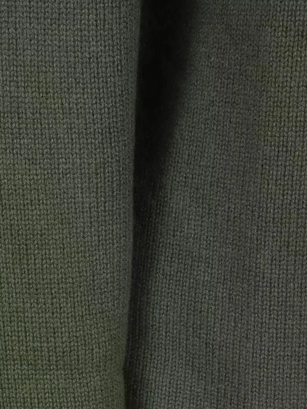 ALLUDE Turtleneck Ribbed Sweater