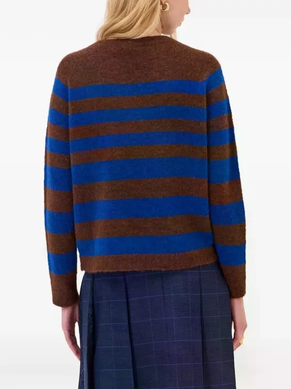 OTTOD'AME Striped Raglan-sleeve Knit