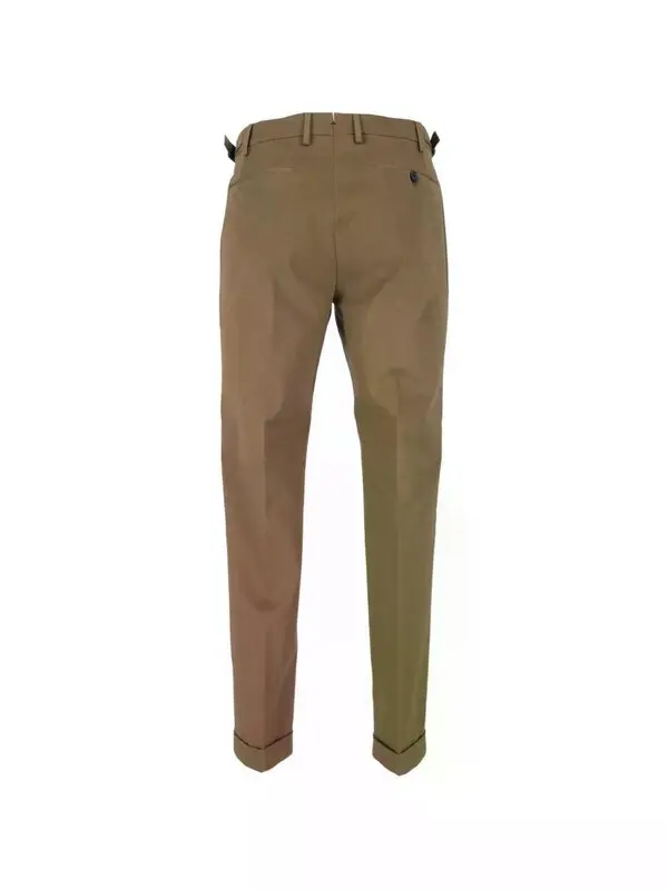 BERWICH Pleated Turn-up Straight-leg Trousers