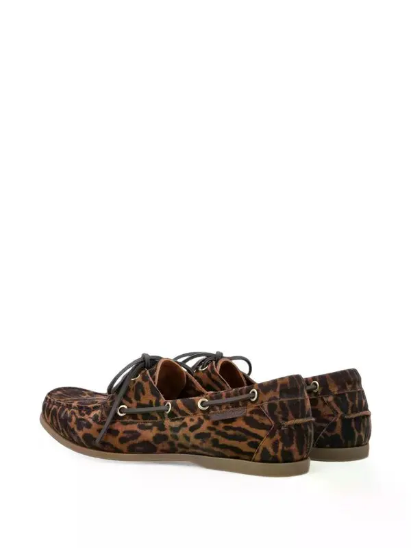 TOM FORD Robin Animal-print Suede Loafers - Brown