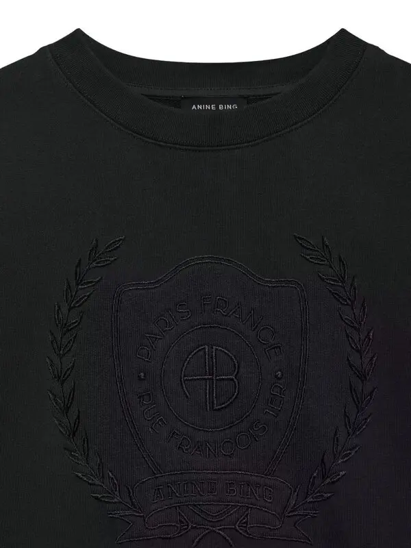 ANINE BING Harry Shrunken Signet Sweatshirt