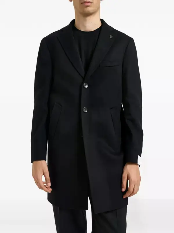 BRERAS MILANO Single-breasted Notched-lapel Coat