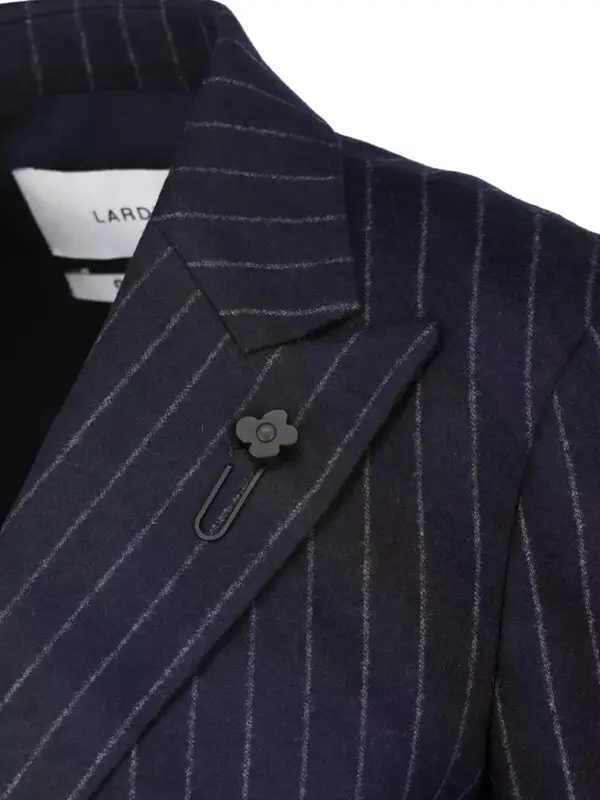 LARDINI Pinstripe Double-breasted Blazer