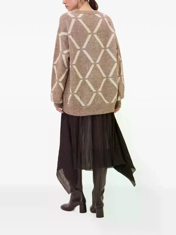 OTTOD'AME Geometric-patterned Sweater