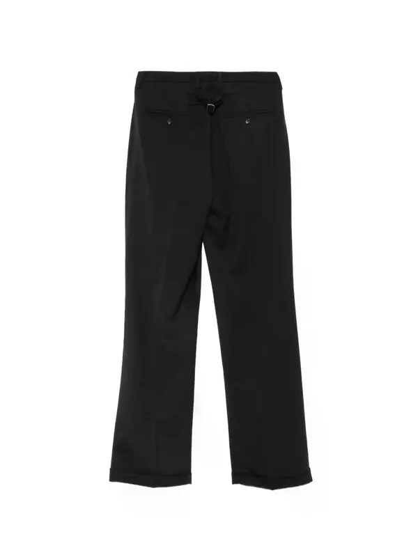 Seventy Buckle-detail Pressed-crease Trousers