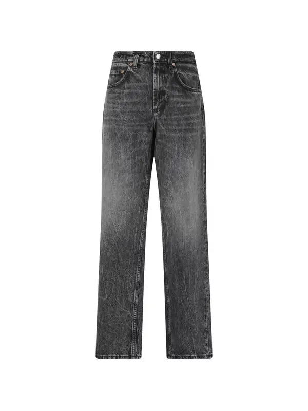 DEPARTMENT 5 Logo-patch Wide-leg Jeans - Grey