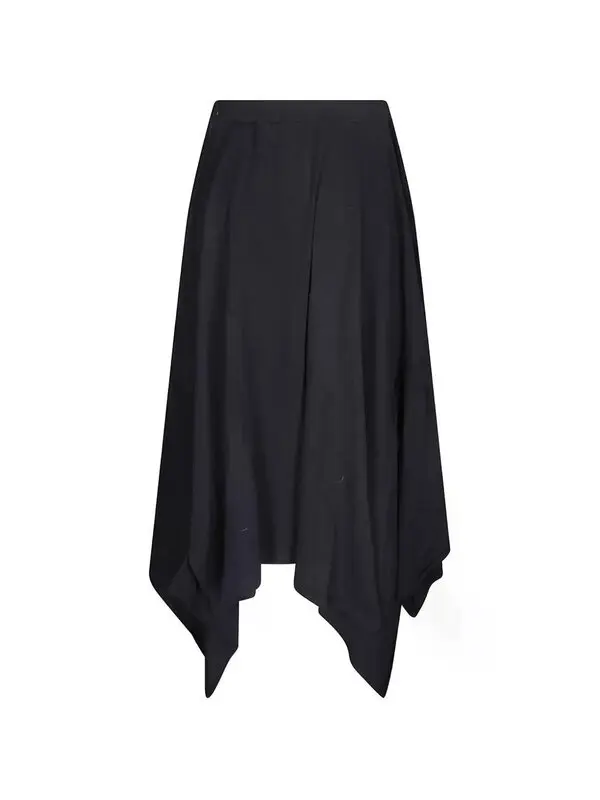 Yohji Yamamoto Draped Asymmetric Maxi Skirt