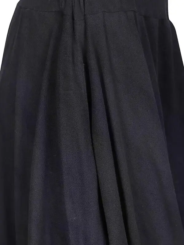 Yohji Yamamoto Draped Asymmetric Maxi Skirt
