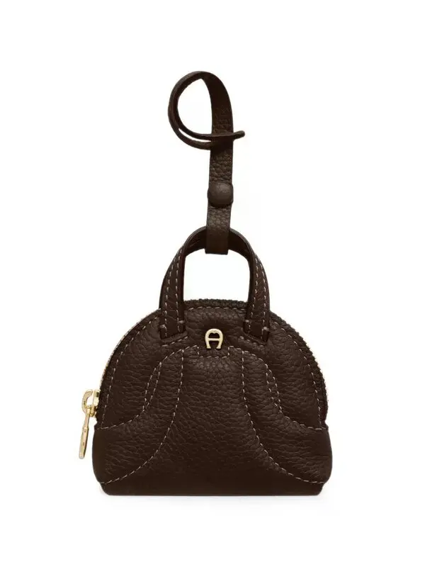 AIGNER Sellina Mini Leather Bag Charm