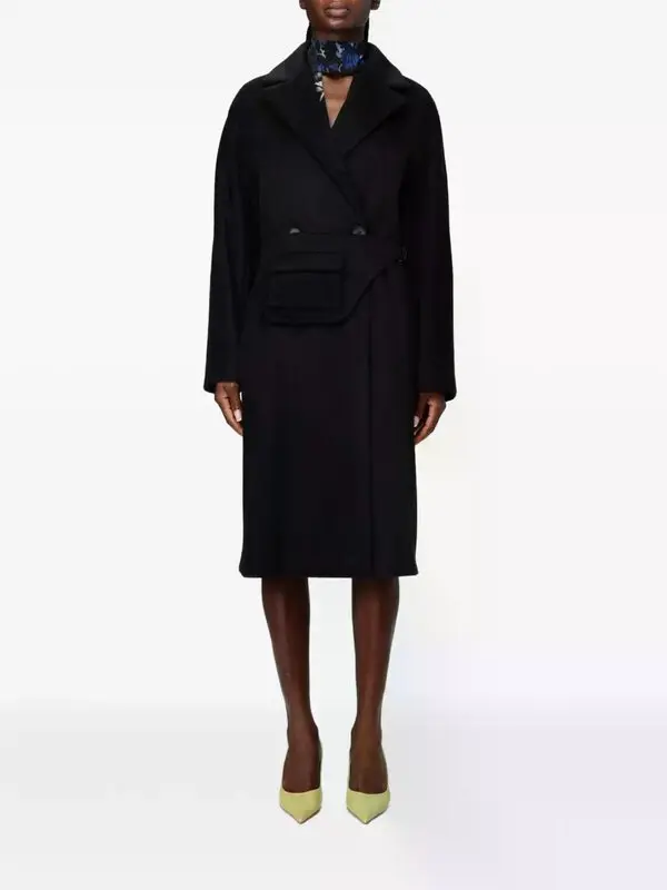 HANITA Belted Notch-lapel Coat