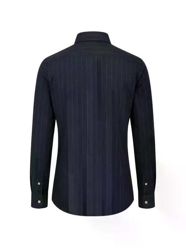FRANZESE COLLECTION Pinstripe-pattern Long-sleeve Shirt