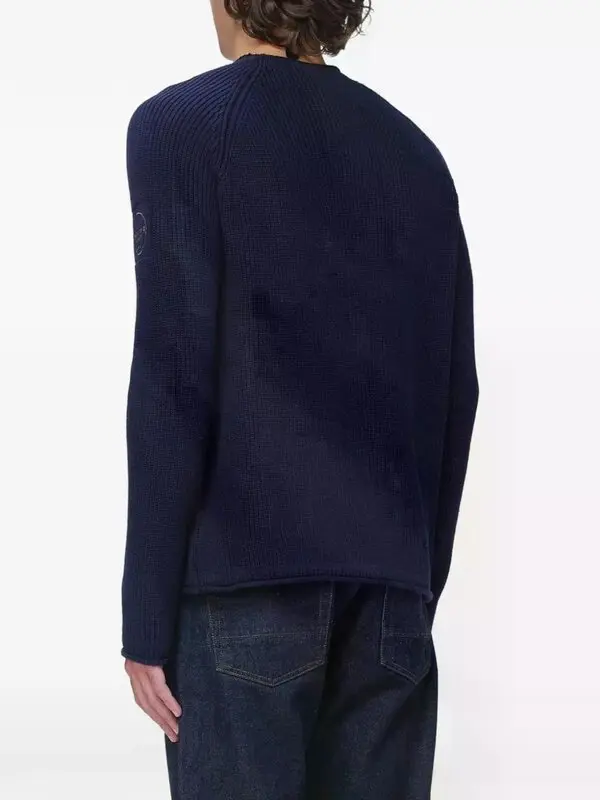 MURPHY&NYE Ribbed-knit Raglan-sleeve Sweater