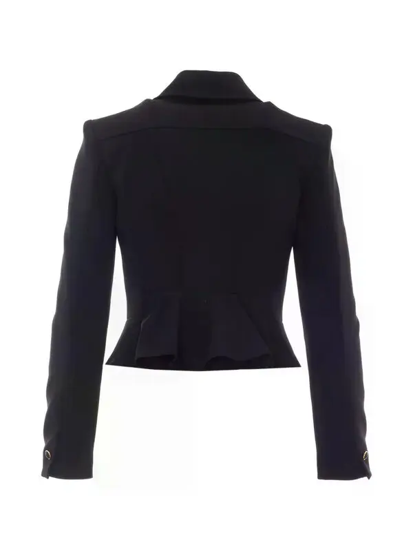 Elisabetta Franchi Double-breasted Ruffled Jacket