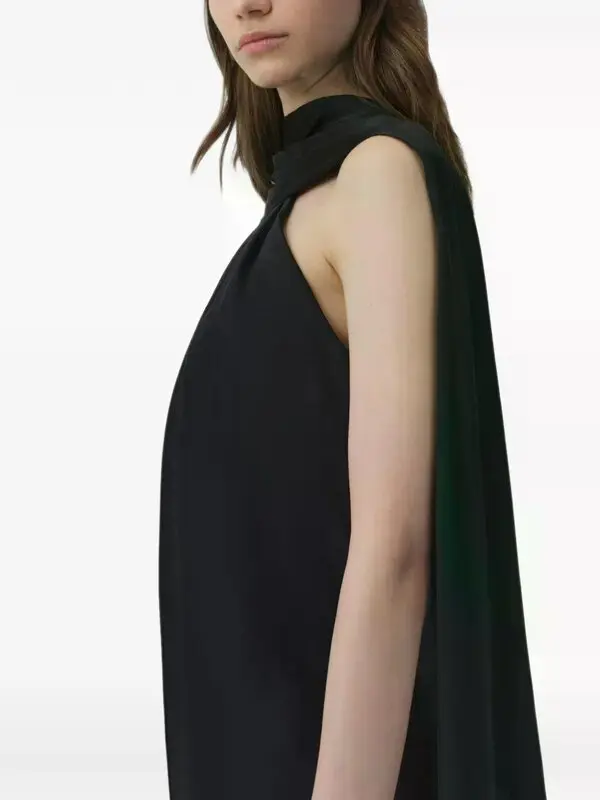 Simkhai Toni Cape-detail Mini Dress - Black