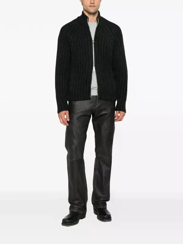 HAIKURE Blake Panelled Leather Trousers