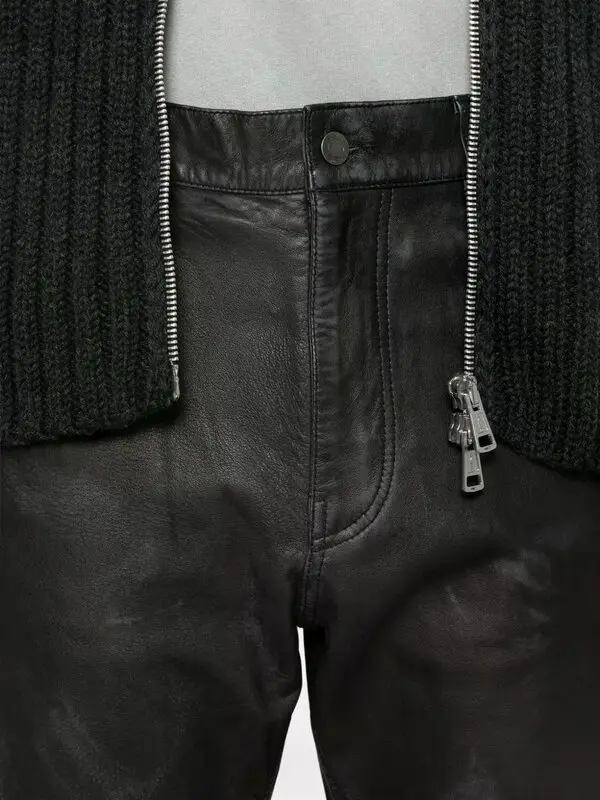 HAIKURE Blake Panelled Leather Trousers