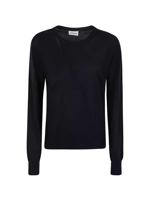 P.a.r.o.s.h Fine-knit Crew-neck Sweater - Blue