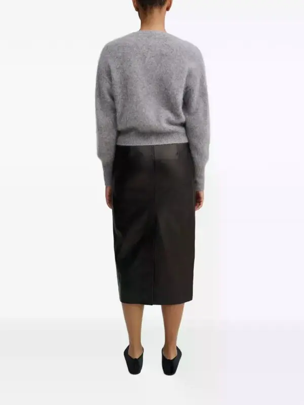 Almada Label Coco Brushed Cardigan - Grey