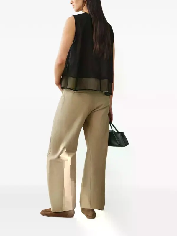LESS Double-layer Blouse - Black