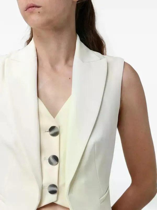 HANITA Cropped Sleeveless Jacket