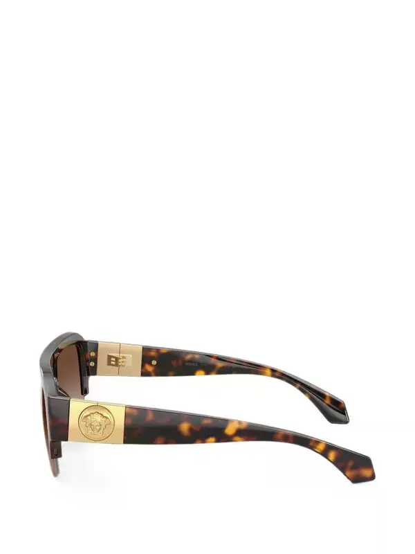 Versace Semi-rim Pilot Sunglasses