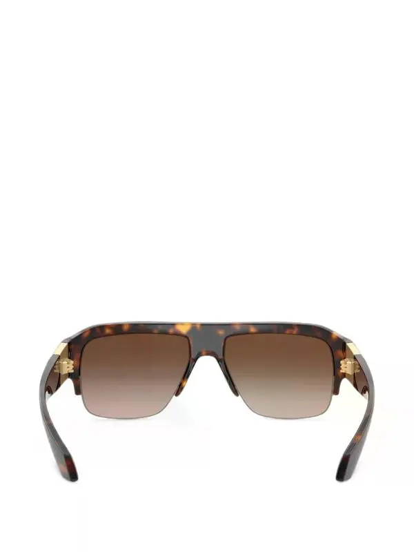 Versace Semi-rim Pilot Sunglasses