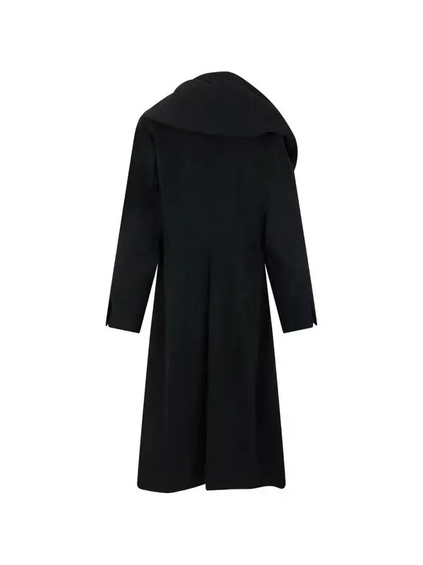 VIVIENNE WESTWOOD Draped Asymmetric-collar Coat - Black