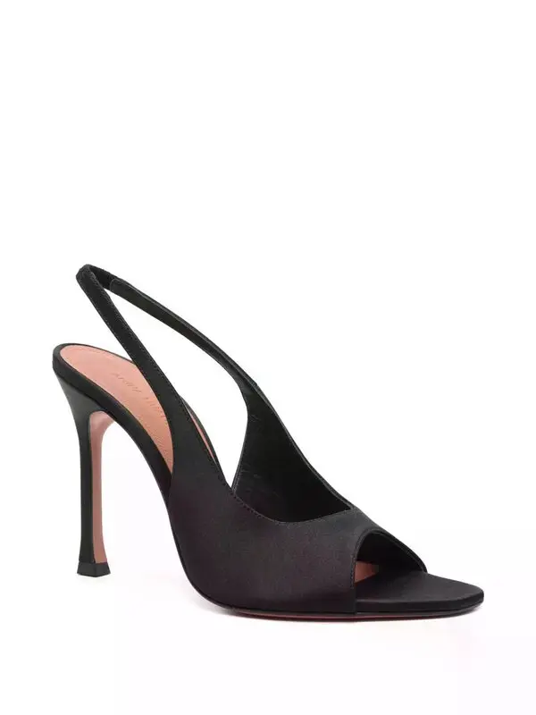 Amina Muaddi Alexa Sandals - Black