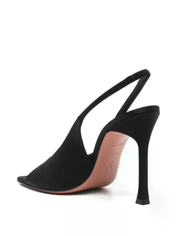 Amina Muaddi Alexa Sandals - Black