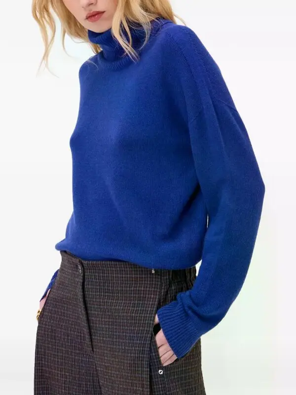 OTTOD'AME Roll-neck Sweater - Blue