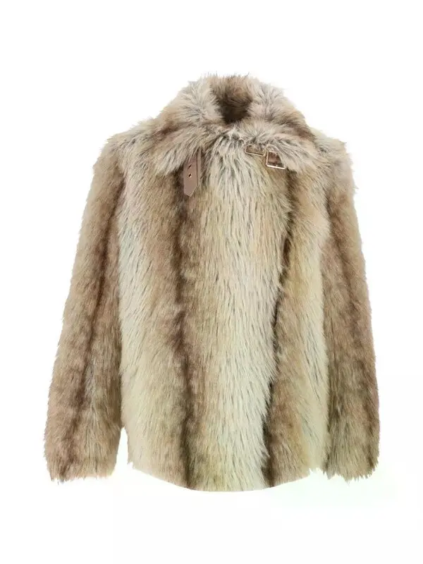 BULLY Faux-fur Buckled-collar Jacket
