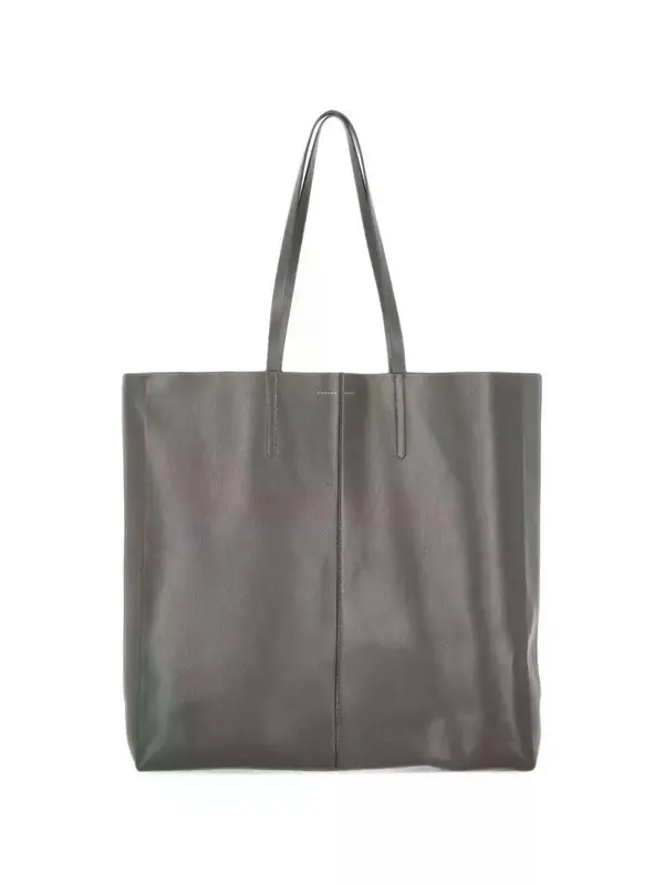 Carven Jean Logo-embossed Leather Tote Bag