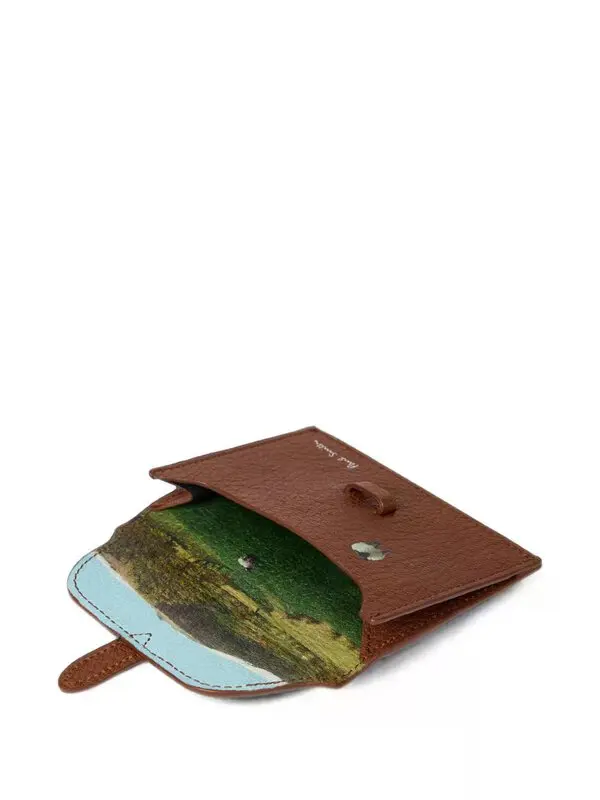 Paul Smith Tan Leather Envelope Card Holder