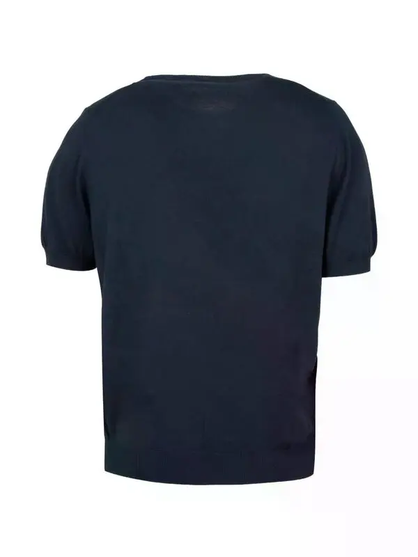GRAN SASSO Short-sleeve Cotton Sweater