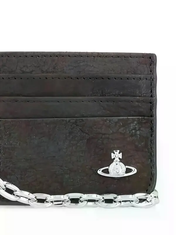 VIVIENNE WESTWOOD Flat Chain Orb-plaque Card Holder