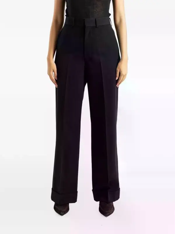 Junya Watanabe Pressed-crease Turned-up Trousers