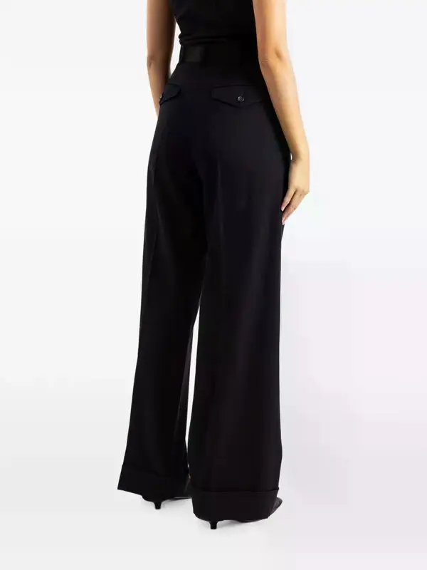 Junya Watanabe Pressed-crease Turned-up Trousers