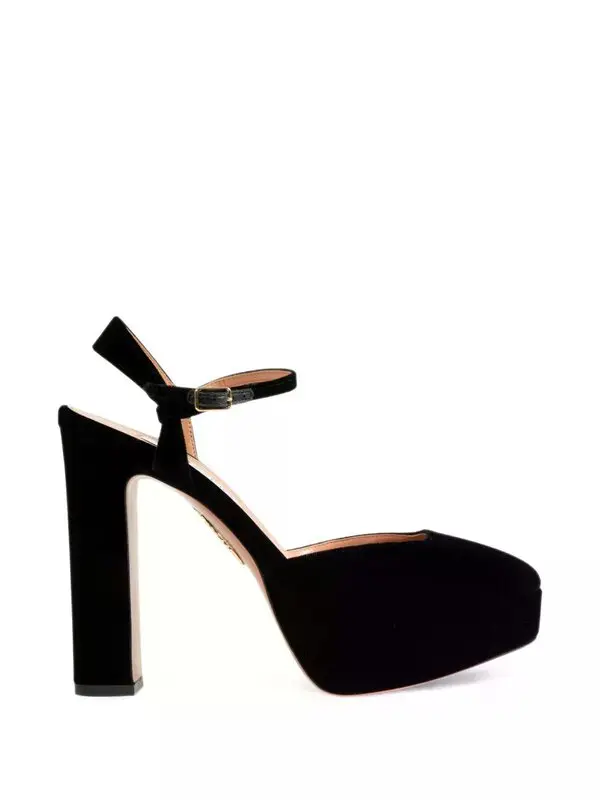 AQUAZZURA Amira Plateau 110 Pumps - Black