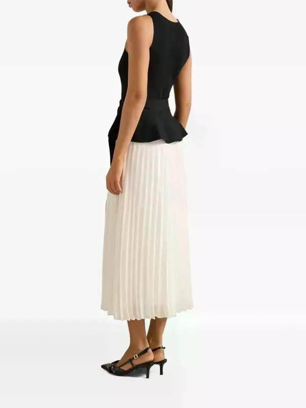 EVER NEW Peony Pleated Peplum Midi Dress
