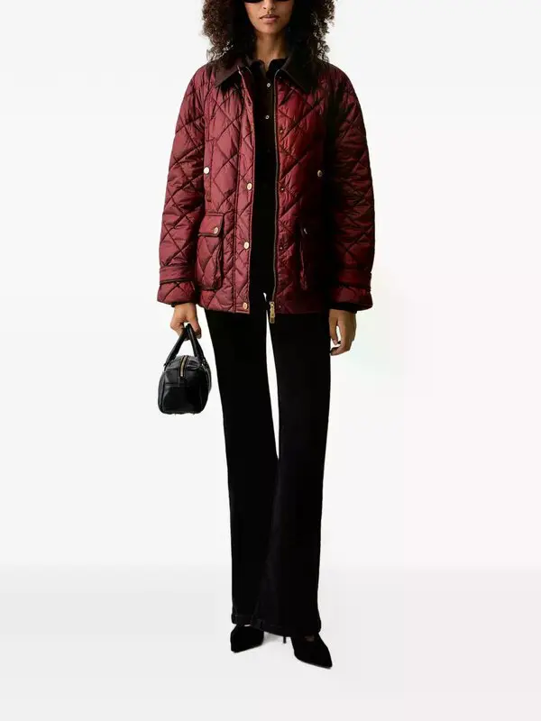 Luisa Spagnoli Quilted Corduroy-collar Jacket