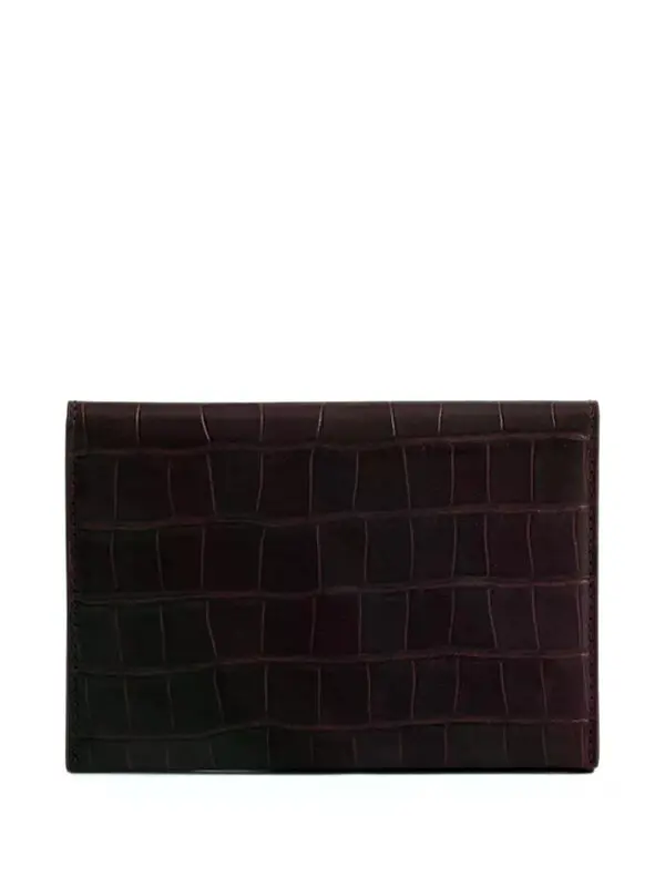 YU MEI Jessie Folio Crocodile-embossed Wallet