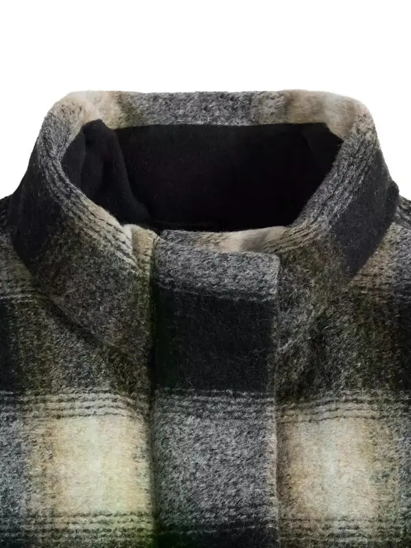 LEVI'S Brynn Check-pattern Cropped Puffer Jacket