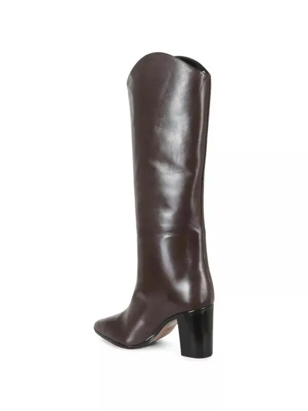 Schutz Maryana Pointed-toe Leather Boots