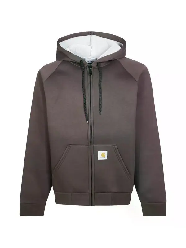 Carhartt Work In Progress Logo-patch Zip-up Hoodie