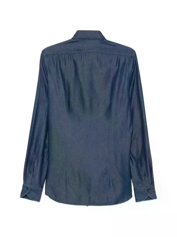XACUS Spread-collar Denim Shirt