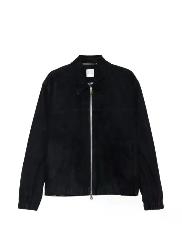 Paul Smith Suede Zip-up Jacket - Blue