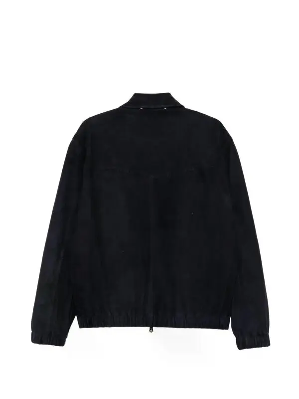 Paul Smith Suede Zip-up Jacket - Blue
